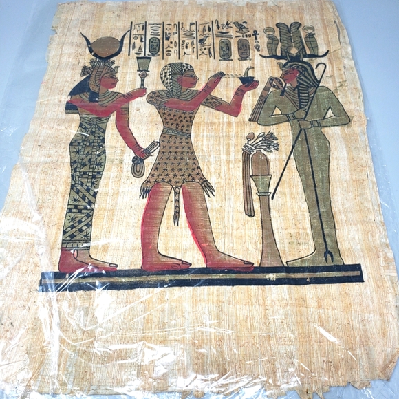 Art | Authentic Handpainted Ancient Egyptian Papyrus Replica | Poshmark